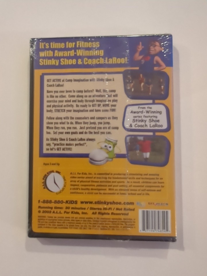Get Active with Stinky Shoe & Coach LaRoo Kids Fitness DVD 2003 Camp ...
