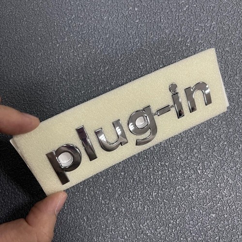 Chrome Plug-in Letter Emblem Badge Logo 86331E6000 Fits For EV Plug in ...