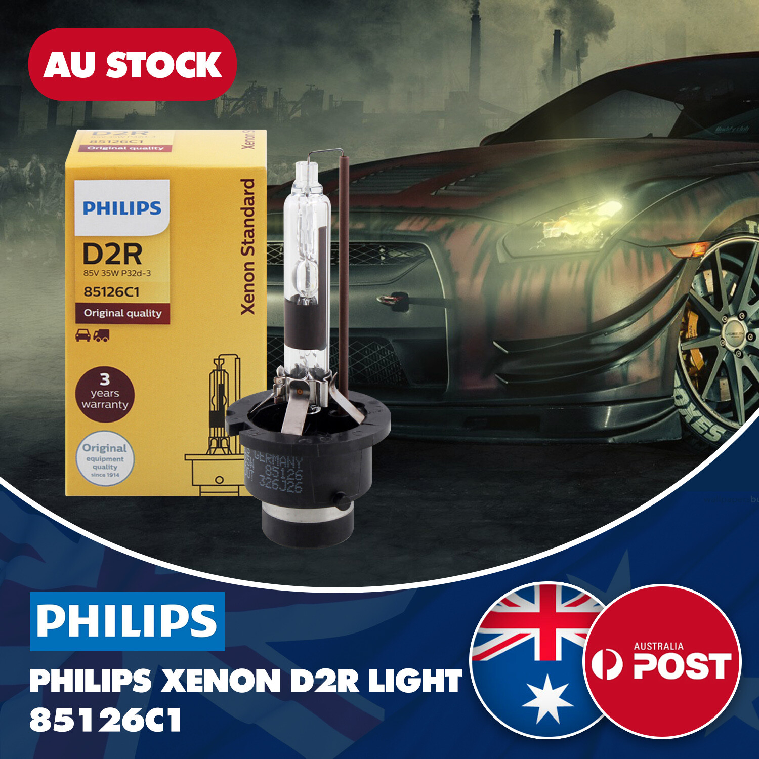 Genuine D1S D2S D2R D3S D4S Standard Headlight Globe Halogen Xenon HID ...