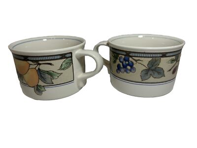 Mikasa Intaglio Cups Garden Harvest Seen on 'Charmed' Mugs Pears Grapes ...