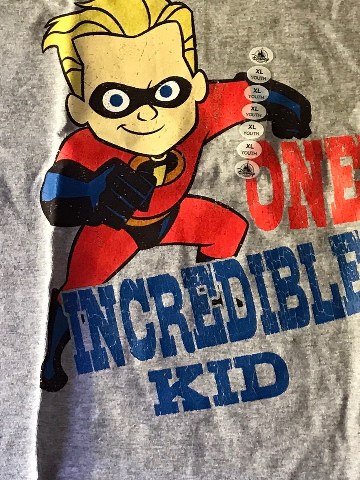 Disney Parks One Incredible Kid Dash The Incredibles Youth XL TShirt ...