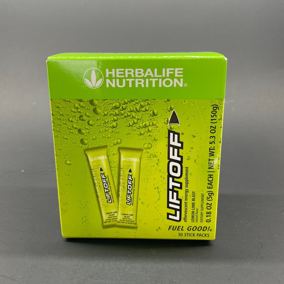 Herbalife Liftoff 30 Stick Packs - Pomegranate/Tropical Fruit/Lemon ...