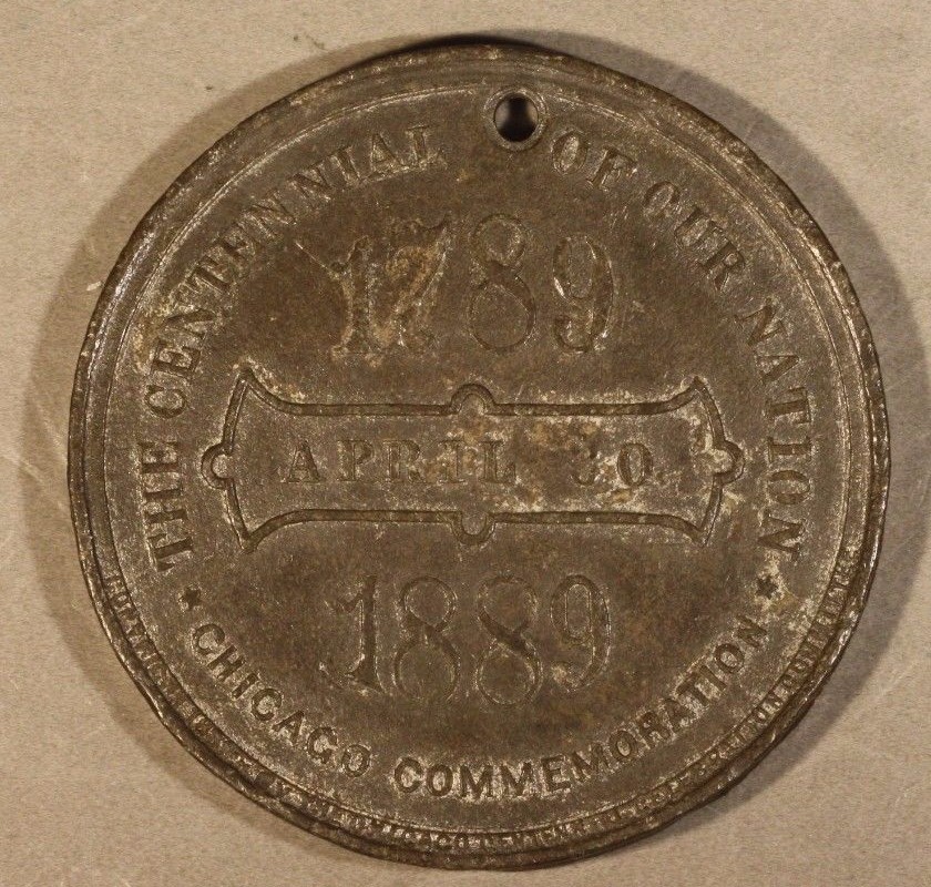 1889 US Centennial Commemorative Medallion Chicago (IGWT) | eBay