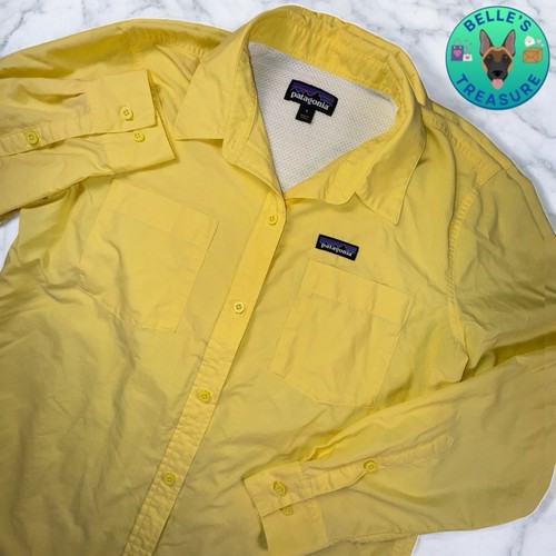 Patagonia Women’s Small Sunny Yellow Roll Tab Long Sleeve Anchor Bay ...