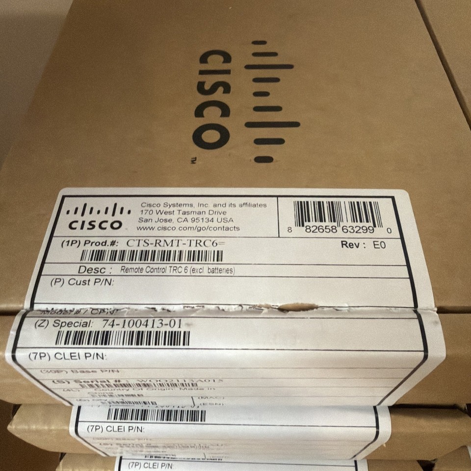 (10) Cisco CTS-RMT-TRC6 Remote for CTS-SX20N, SX10 and SX10N ...