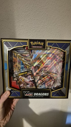 Pokémon TCG VMAX Dragons Premium Collection New & Sealed SWSH 11 Packs ...