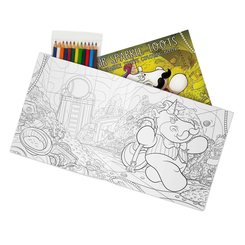 Sparkle Toots Coloring Book Set - Includes Two Coloring Books & 12 ...