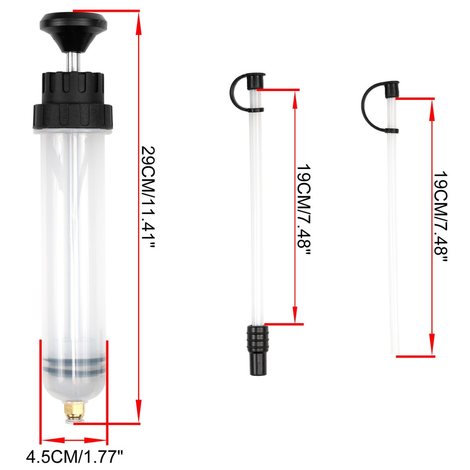 Fluid Extractor Syringe Oil Suction Pump Manual Extraction & Filling ...
