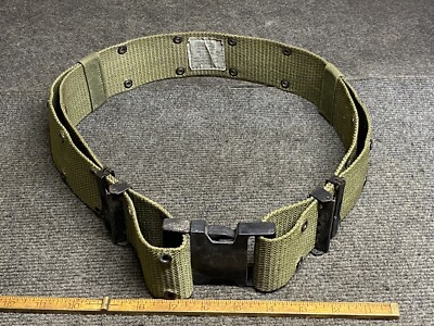 Vintage US Military Green Utility Belt Size Large | eBay