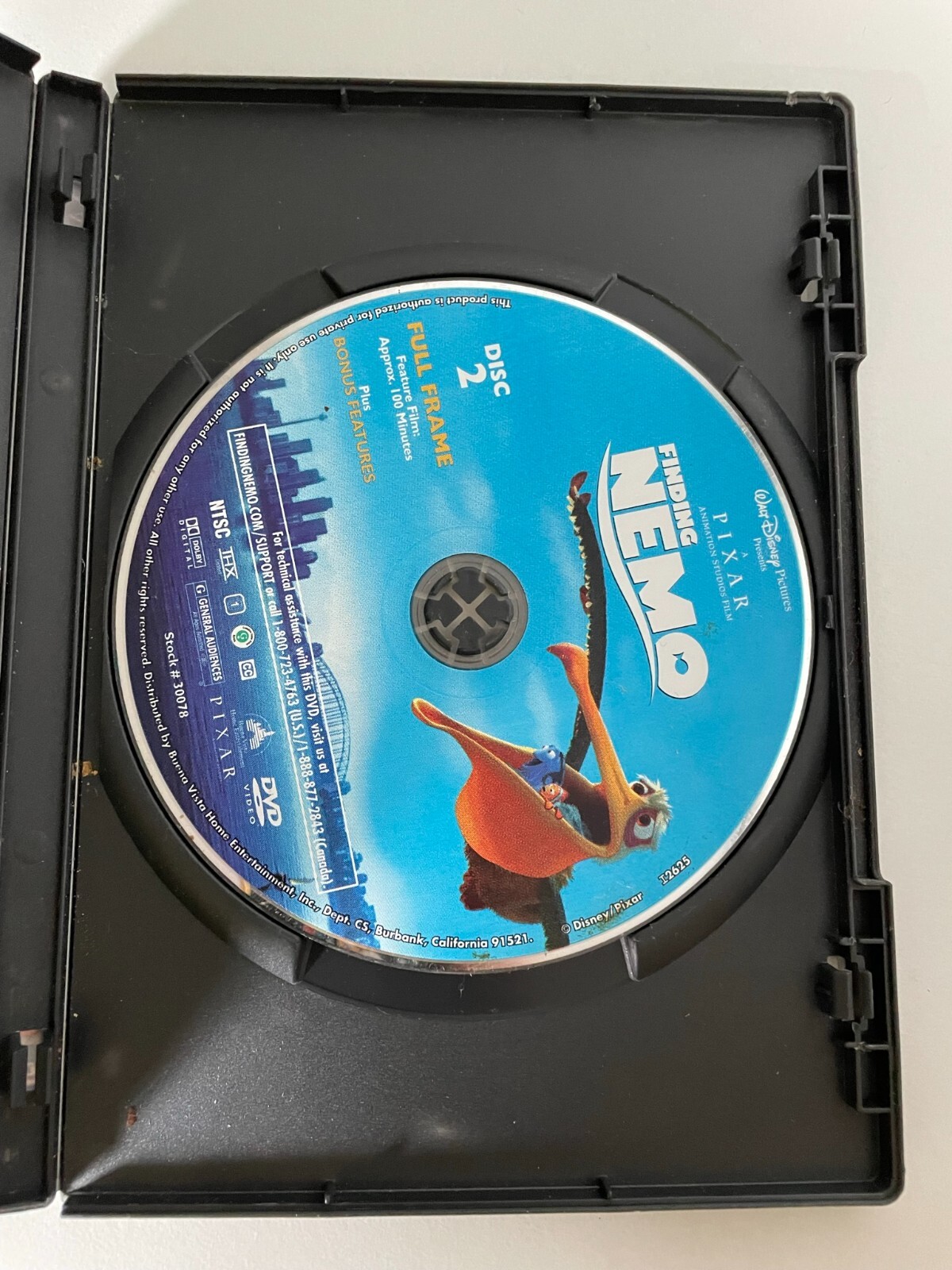 Finding Nemo DVD DISC 2 ONLY Collector's Edition G 786936215595| eBay