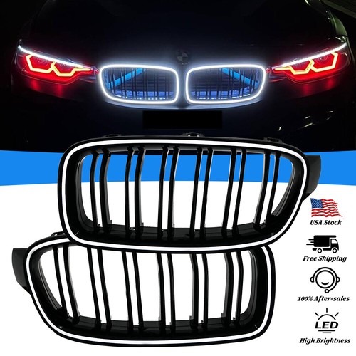 Front Kidney Grill Replacement For BMW 3 Series F30 F31 LED Lights 2013 ...