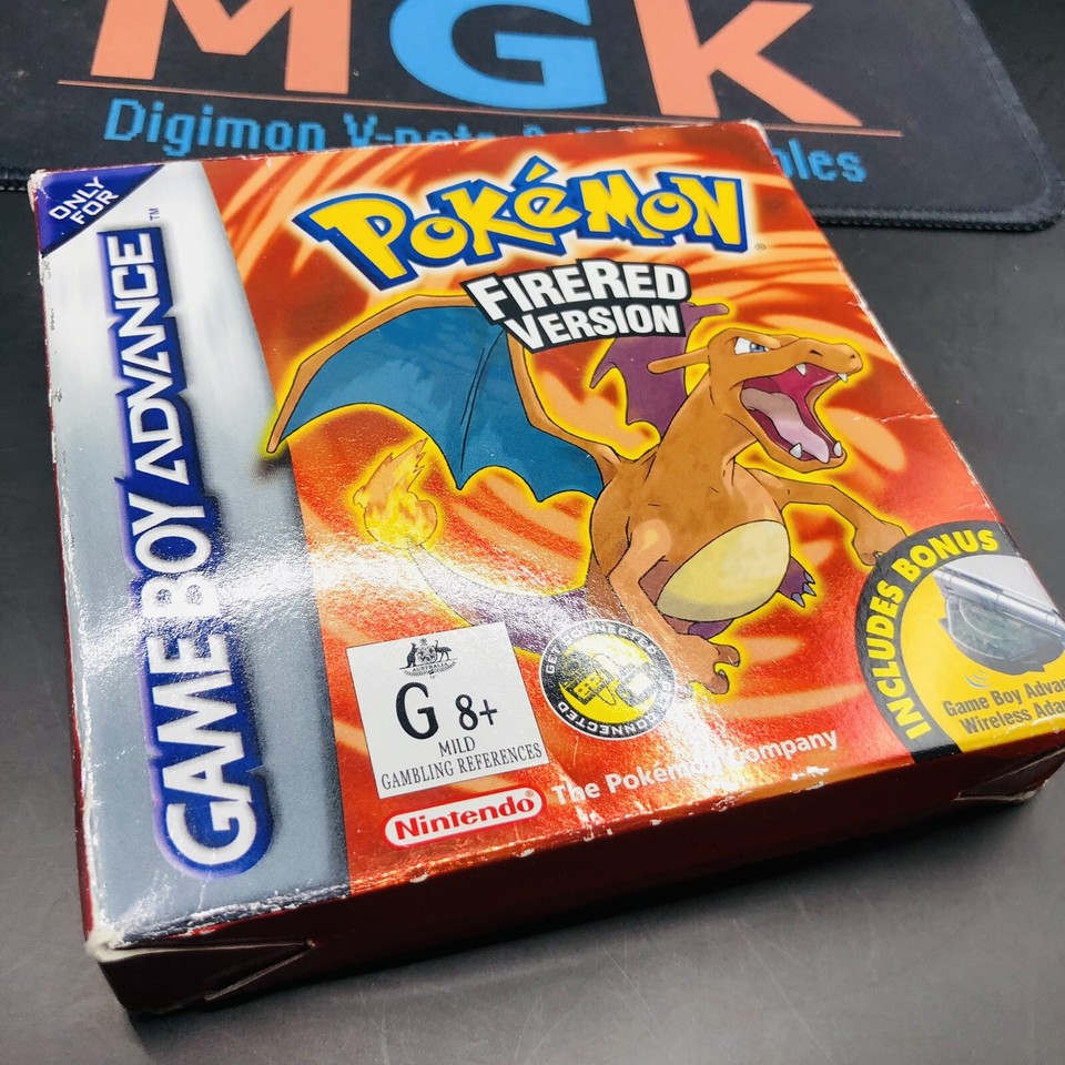 Pokemon Fire Red Boxed AUS PAL -Gameboy Advance GBA With Manuals 2005 ...