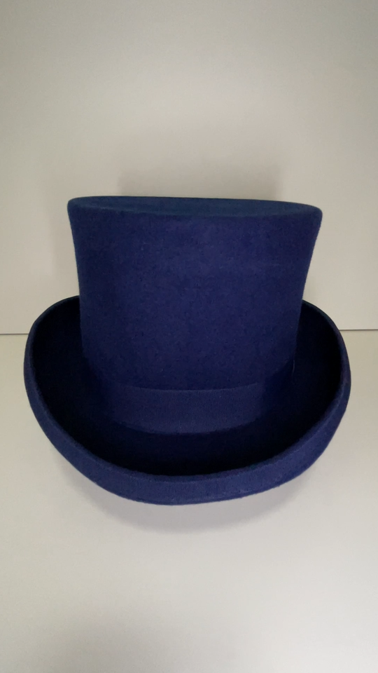 CLASSIC Wool Felt Men Top Hat Gentlemen Victorian Tuxedo Topper | 61cm ...