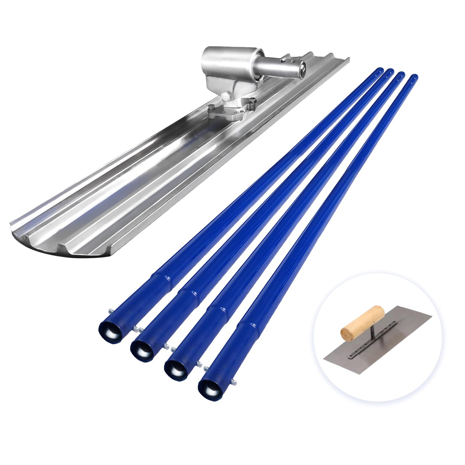 Bull Float Aluminum Magnesium Alloy Concrete Float 48"x8" Round End ...