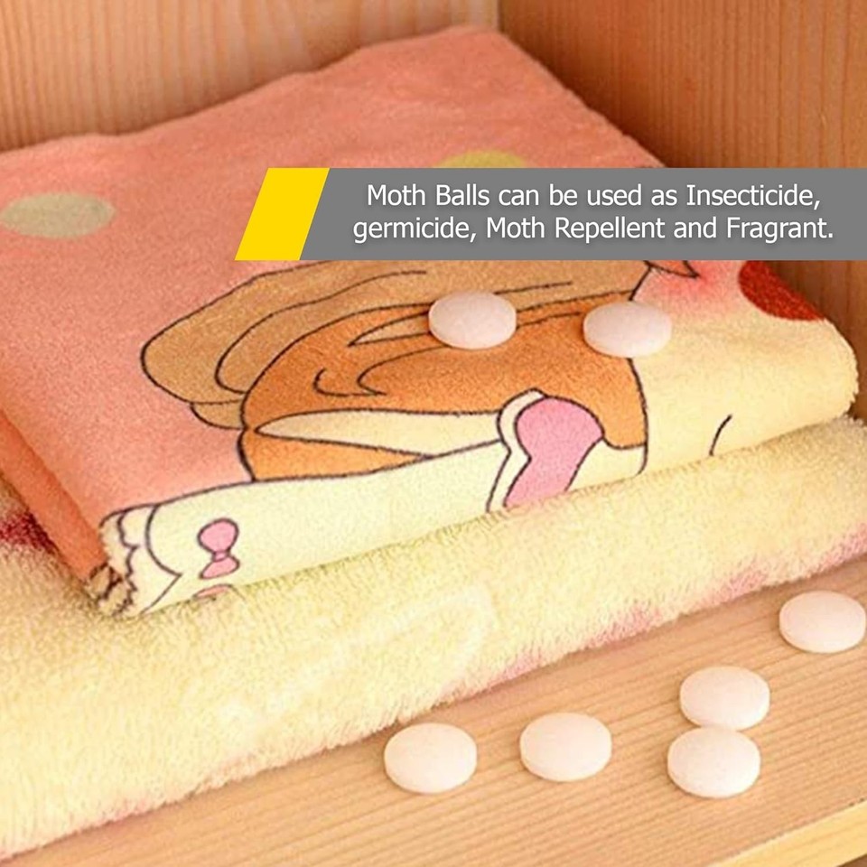 PRICE BEATER Pack 50 Natural Moth Balls for Wardrobes Drawers Storage ...