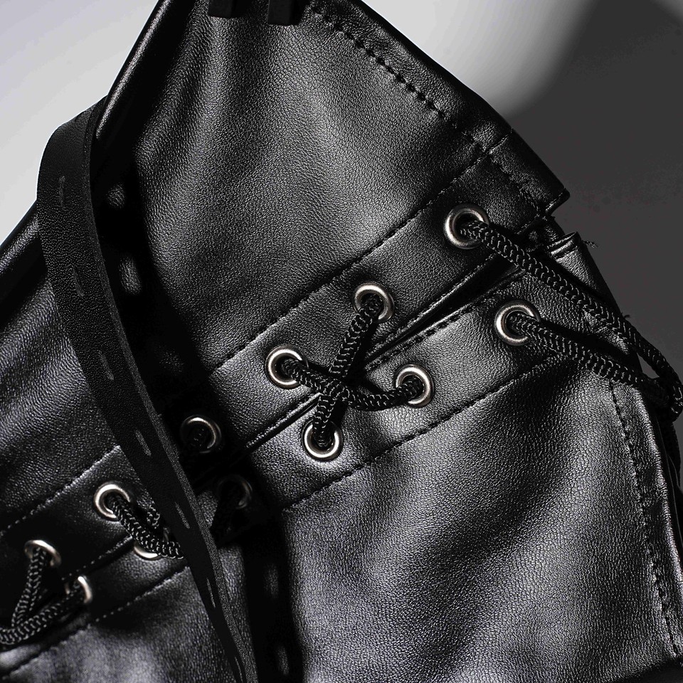 PU Leather Bondage Arm Binder Harness Wrist Restraint Handcuffs ...