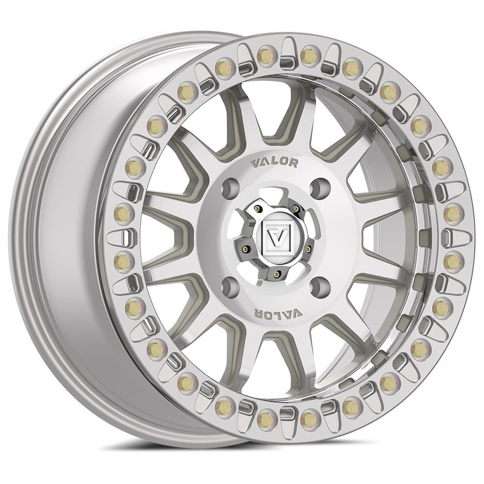 Valor V09 Beadlock 15" Wheels Machined 32" Outlaw M/T Tires Polaris ...