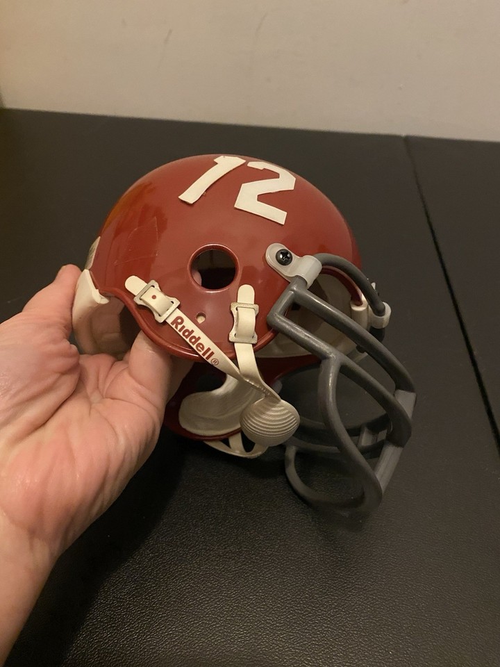 NCAA ALABAMA CRIMSON TIDE RIDDELL SPEED FOOTBALL MINI HELMET - SIZE 3 5 ...