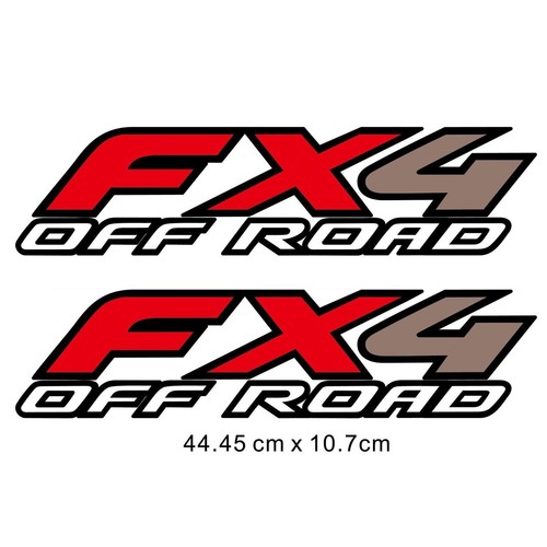 2pcs FX4 OFFROAD Car Vinyl Sticker Rear Truck Side Decals for Ford F ...