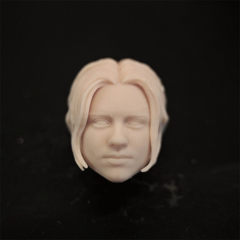 Blank 1/12 Scale Super Girl Kara Zor-El Head Sculpt Unpainted Fit 6" ML ...