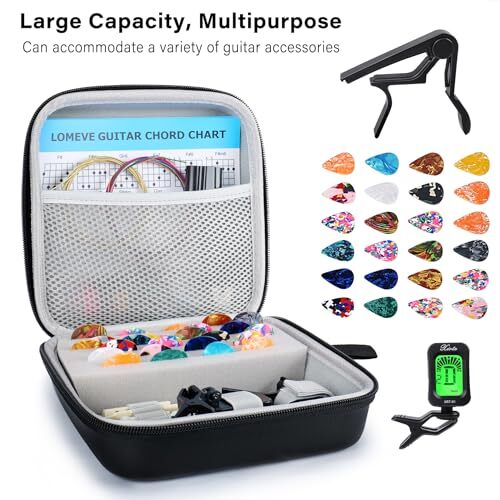 85PCS Guitar Accessories Kit Holder Case Include Acoustic Strings ...