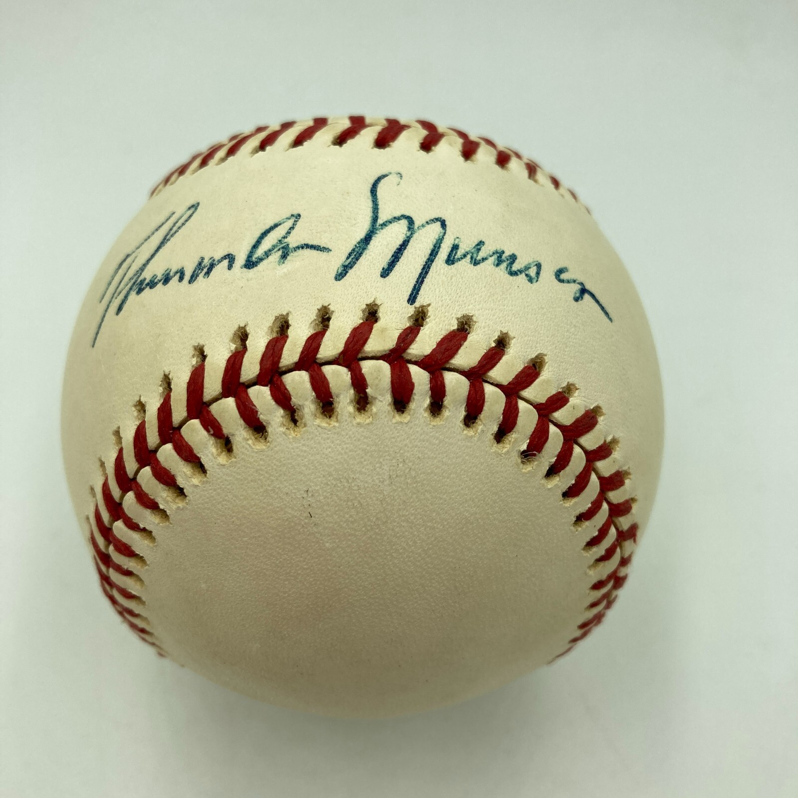 The Finest Thurman Munson Single Signed American League Baseball PSA ...