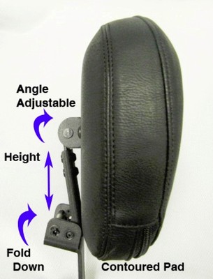Studded Fully Adjustable Driver's Backrest - Honda Shadow VT1100 Ace ...
