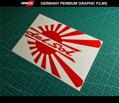 JDM LOGO del sol Sticker civic ek eg eg5 dc2 dc5 s2000 type R Decal ...