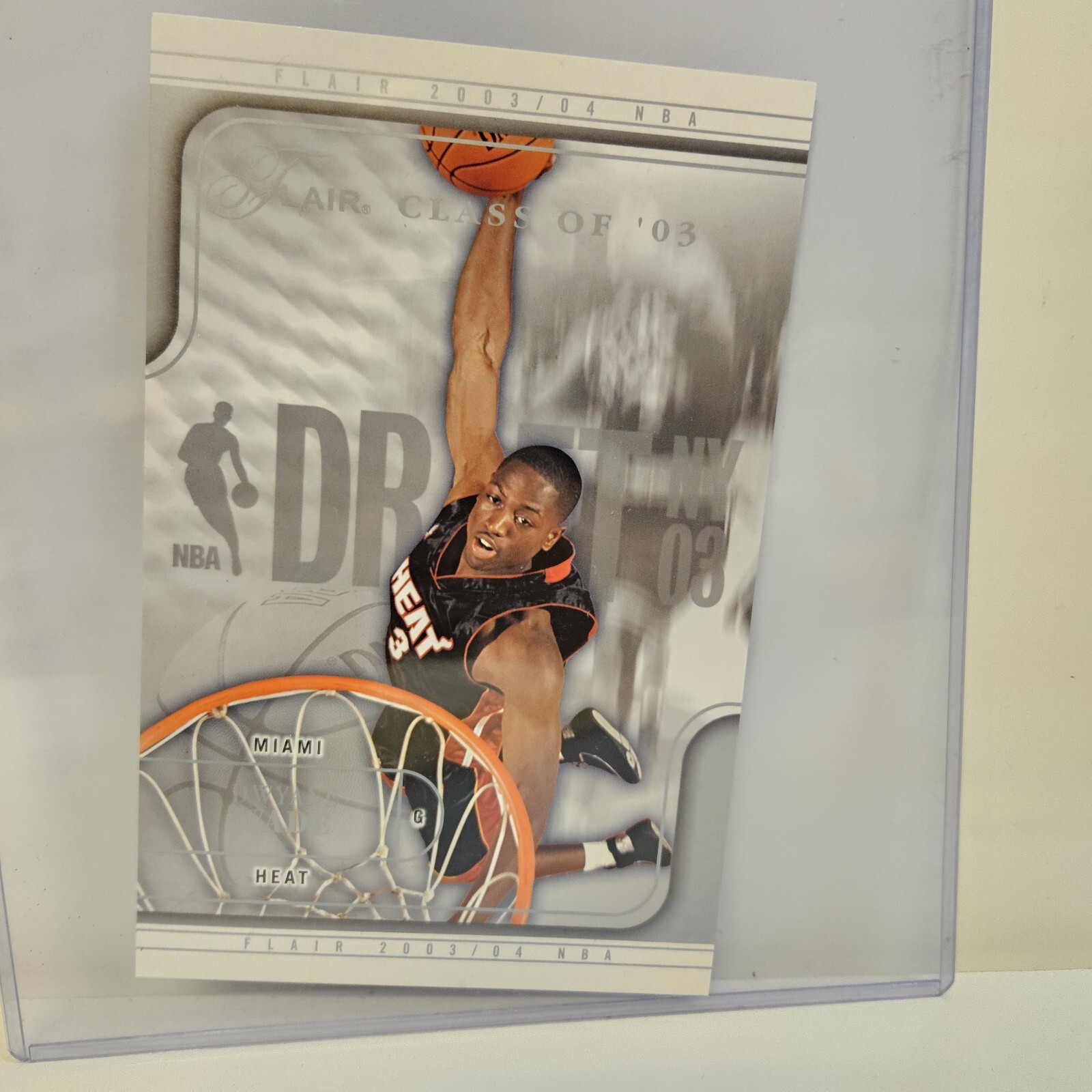 2003-04 Flair Dwyane Wade Class of '03 Rookie RC #D /400 Jumbo Card ...