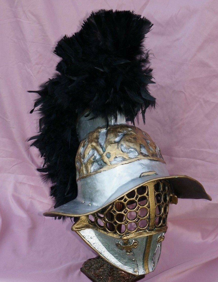 Real Roman Gladiator Helmet Adults Roman Gladiator Helmet Spartan
