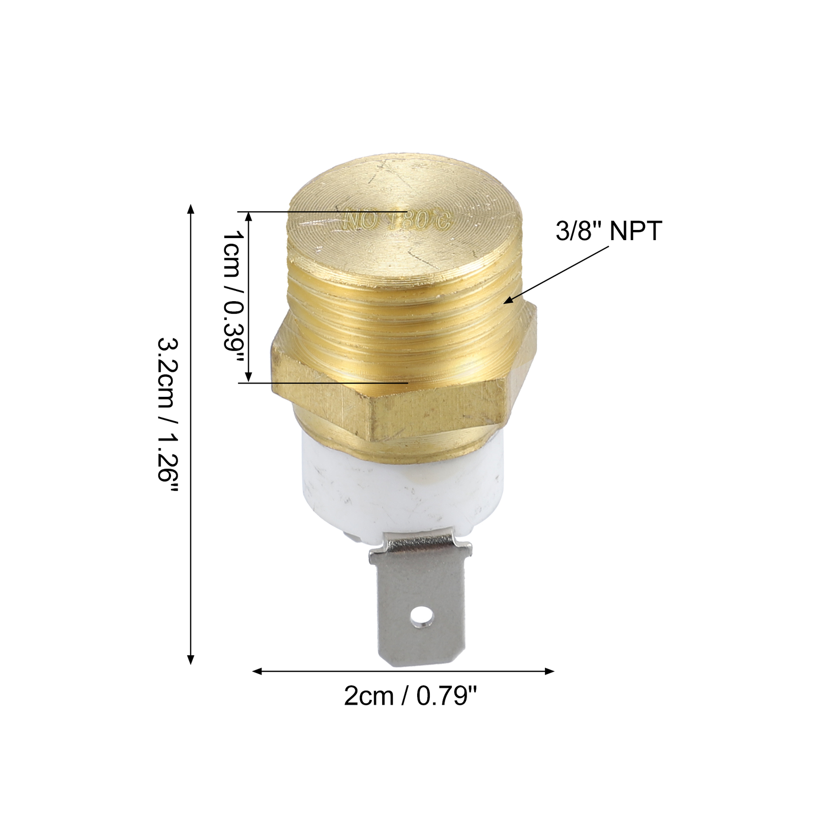 Universal Piece of 1 Car Radiator Cooling Fan Temperature Thermo Sensor ...