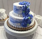 DEZICAKES Fake Wedding Cake Artificial Food Fake Blue Tier Cake | eBay UK