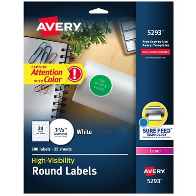 Inkjet Labels - Avery Round Labels