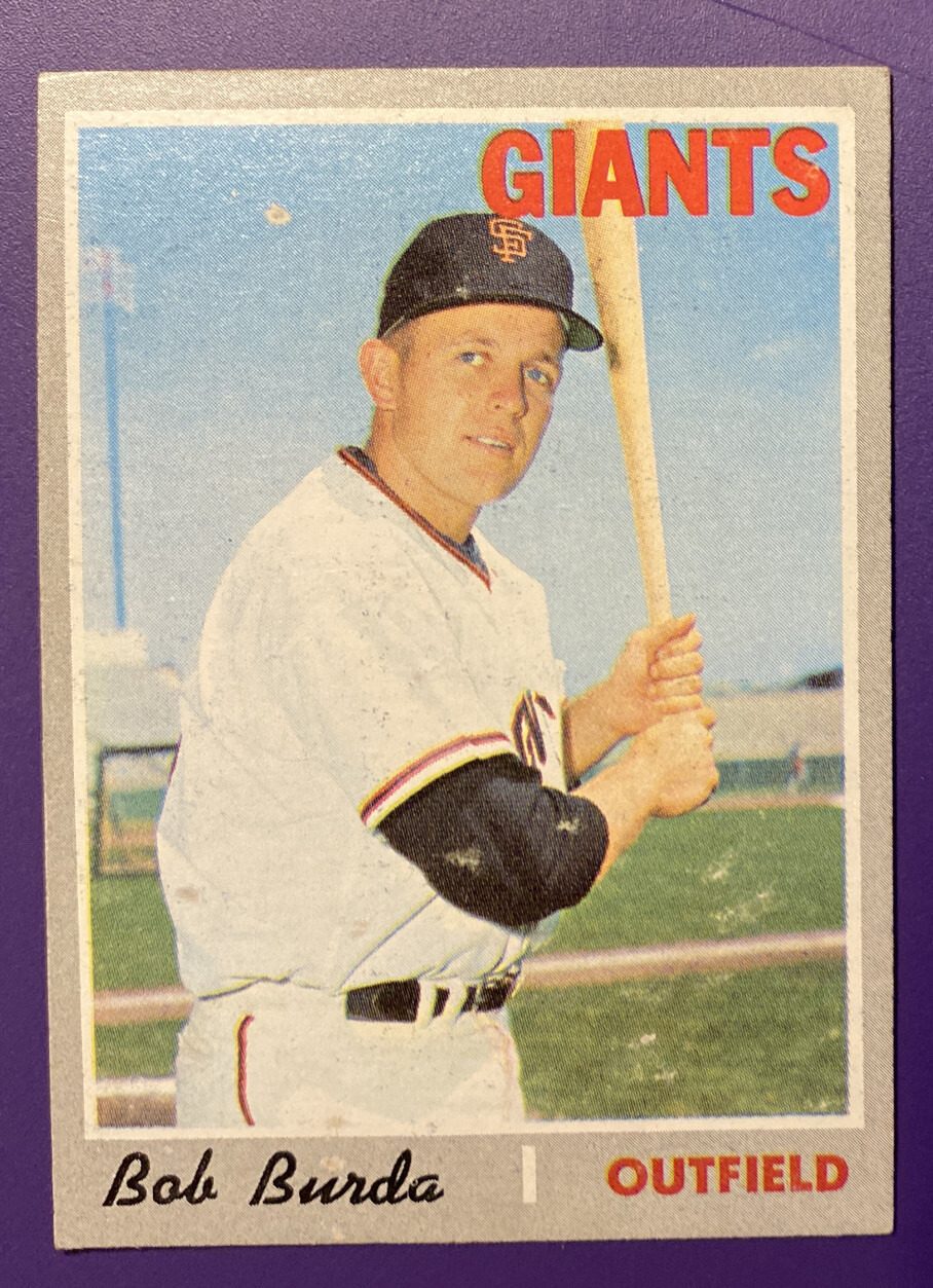 Bob Burda 1970 #357 Topps Baseball Card - Super Nice - VG + | eBay