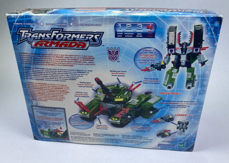 Megatron w/ Leader-1 Mini-Con Transformers Armada Figure CIB 2002 ...