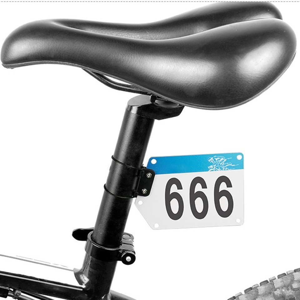Bike Triathlon-Race Number Plate Mount Bicycle Seatpost Holder With ...