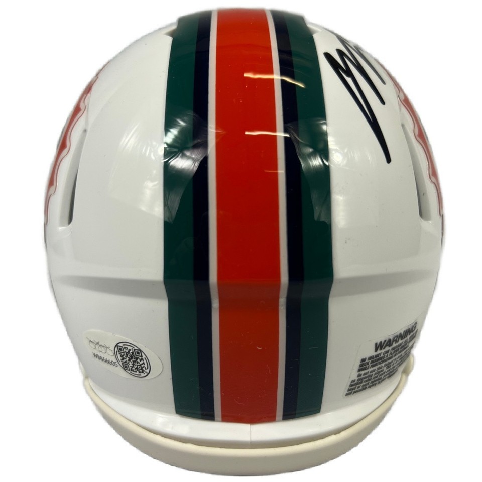 Channing Crowder autographed signed mini helmet Miami Dolphins JSA COA ...