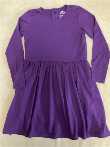 Primary Dress 10 Girls Solid Purple Cotton Blend | eBay