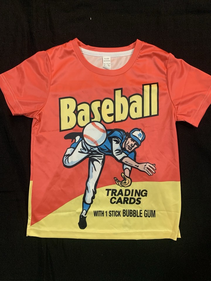 Topps Baseball Retro Shirt, Youth 5/6, 7/8, 9/10, 11/12. READ BELOW | eBay