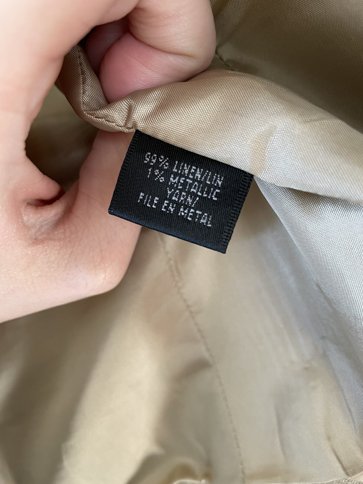 Lafayette 148 Metallic Linen Jacket Gold 6 | eBay