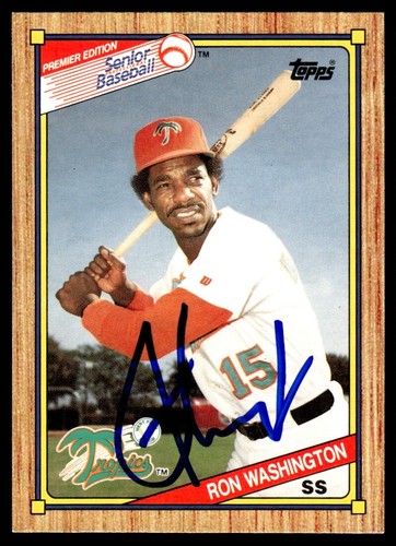 1989 Topps Senior League Baseball Ron Washington West Palm Beach #44 ...