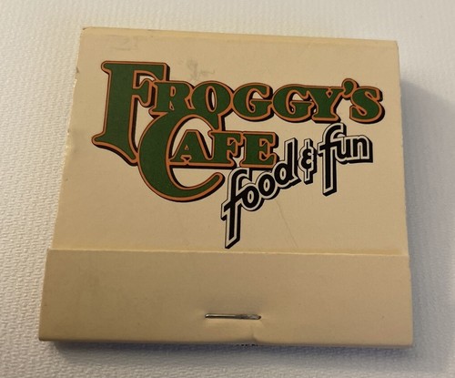 Vintage Froggy’s Cafe Restaurant Large Matchbook Full Unstruck Rancho ...