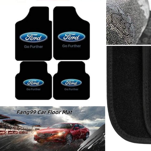 For Ford 4pcs Carpets Car Floor Mats Can't Customize Foot Pads Black ...