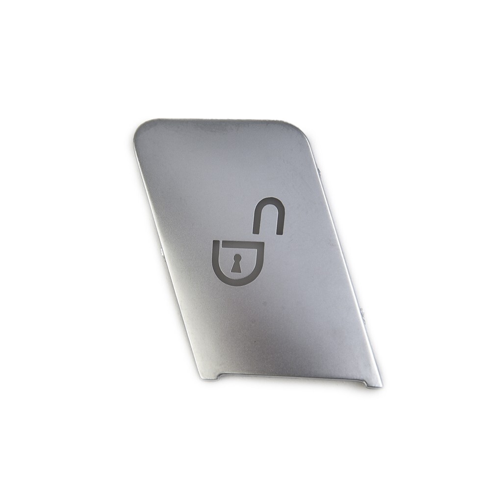 Door Lock Buttons Cover Trim Decoration ABS Accessory Car Chrome Silver ...