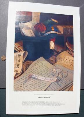 RARE Abraham Lincoln Emancipation Proclamation Art poster by Gary ...