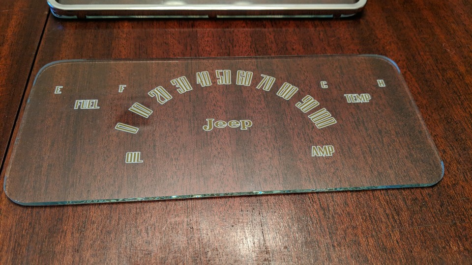 New 1962-1965 Kaiser Jeep Gladiator and Wagoneer Speedometer Glass | eBay