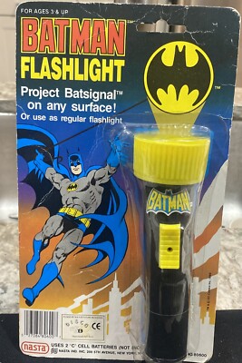 RARE Vintage 1989 Batman Flashlight Project Batsignal Toy DC Comics ...