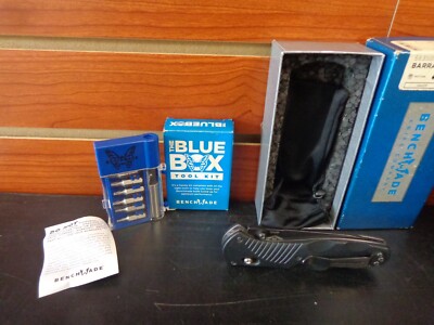 Benchmade 583SBK Barrage Assisted Opening Knife Tanto Blade & Blue Box ...