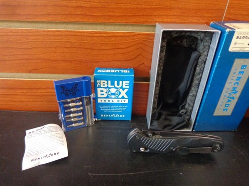 Benchmade 583SBK Barrage Assisted Opening Knife Tanto Blade & Blue Box ...