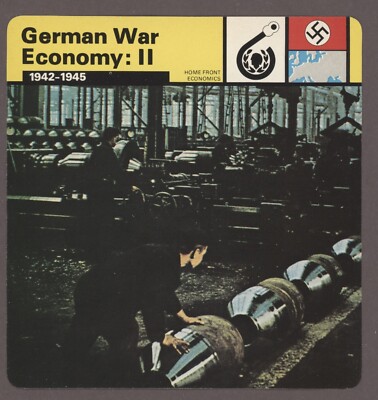German War Economy: II Edito Service Card Second World War II Economics ...